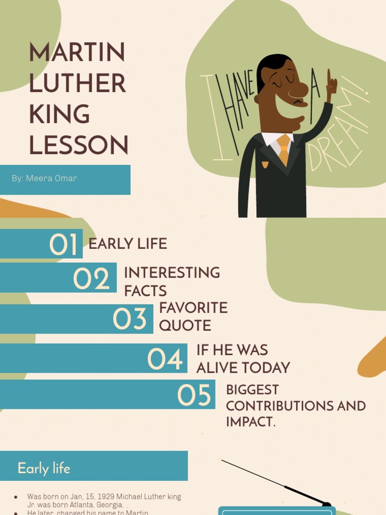 Martin Luther King Lesson by Slidesgo 3 | PDF | Martin Luther King Jr ...