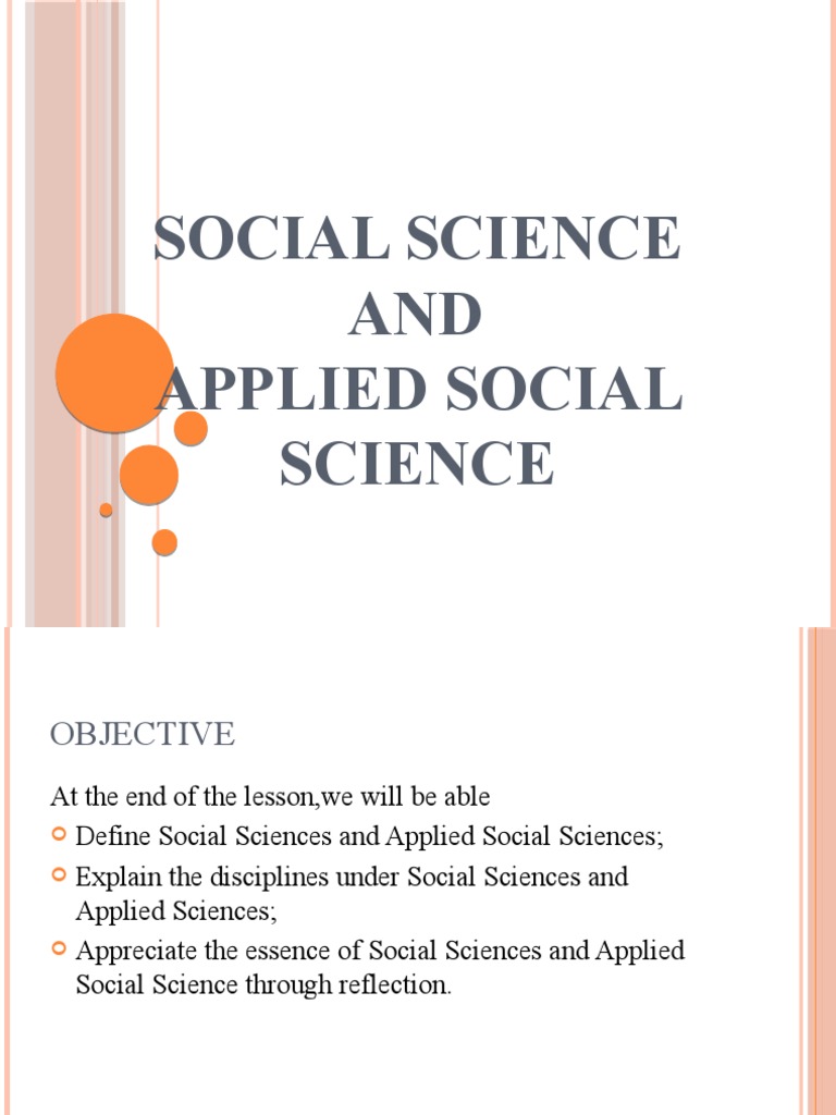 Social Science AND Applied Social Science | Download Free PDF | Social ...
