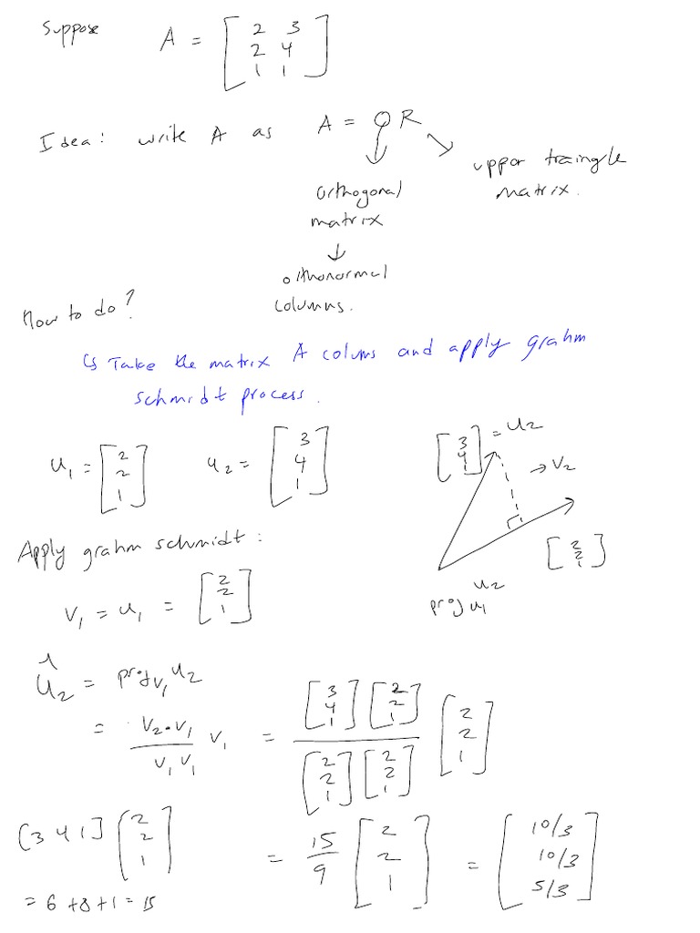 QR Decomposition Example | PDF | Functions And Mappings | Mathematical ...