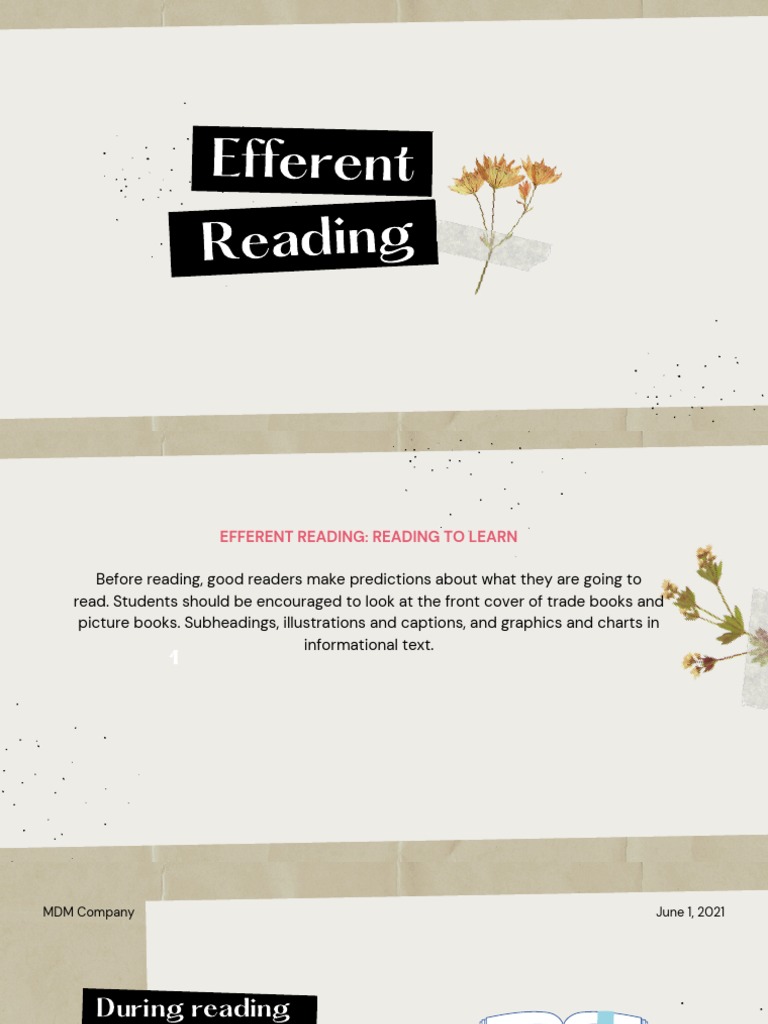 Reading Efferent | PDF | Communication | Cognition