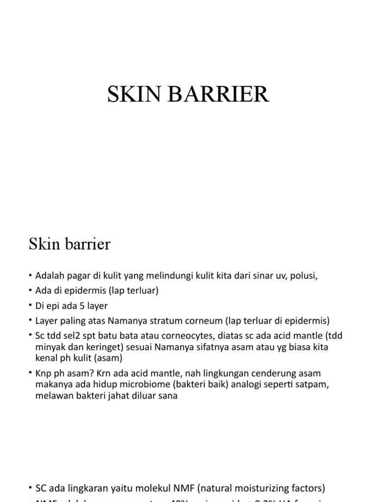 Panduan Merawat Skin Barrier | PDF