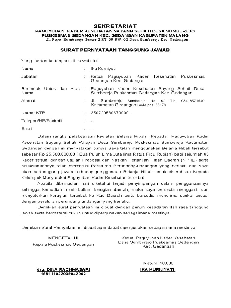 SPTJ Desa 2021 | PDF