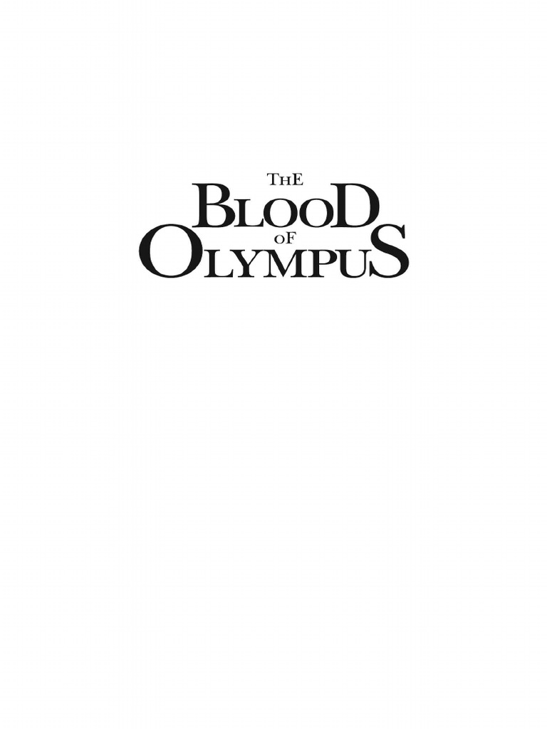 The Heroes of Olympus 5 - Blood of Olympus | PDF