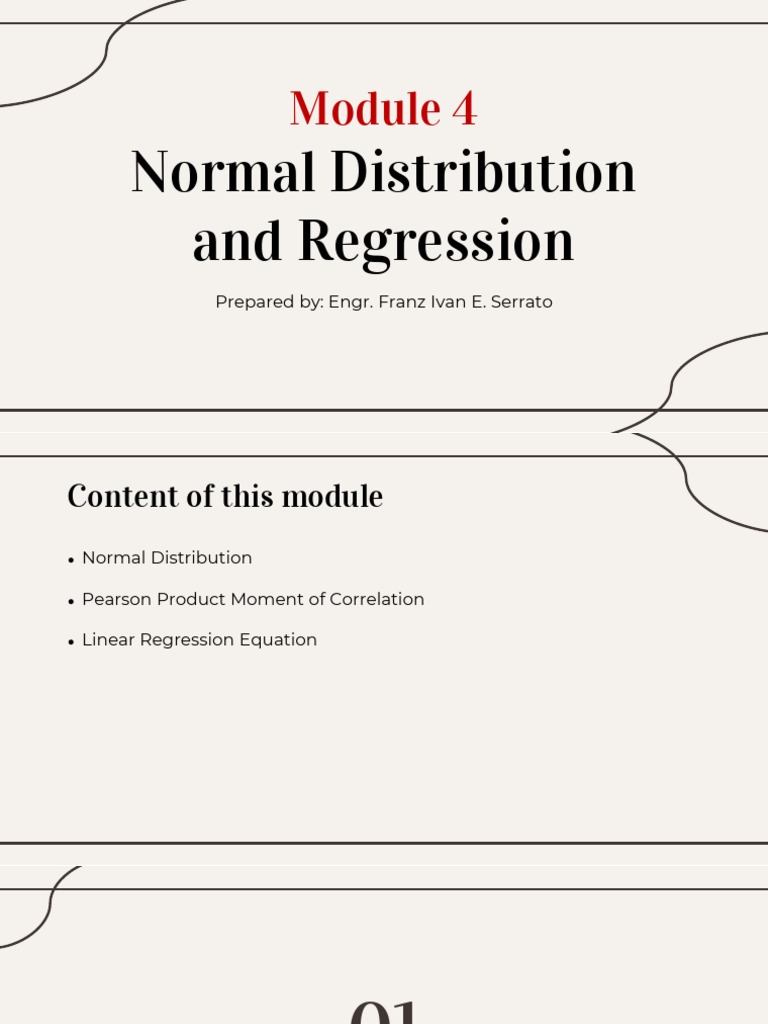 MMW - Module 4-1 | PDF | Regression Analysis | Correlation And Dependence