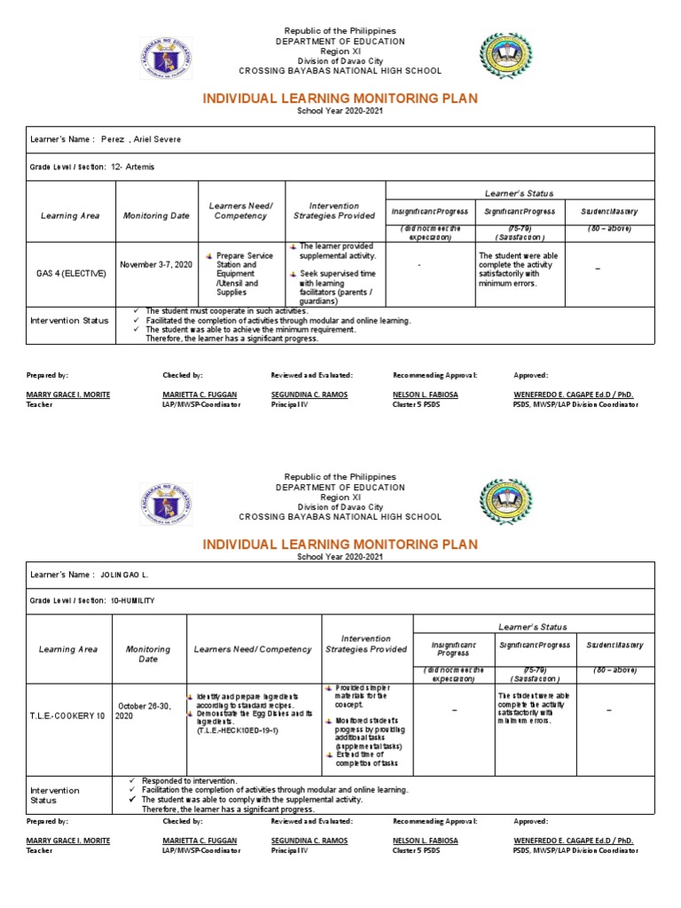Ilmp 2020 | PDF | Teachers | Learning