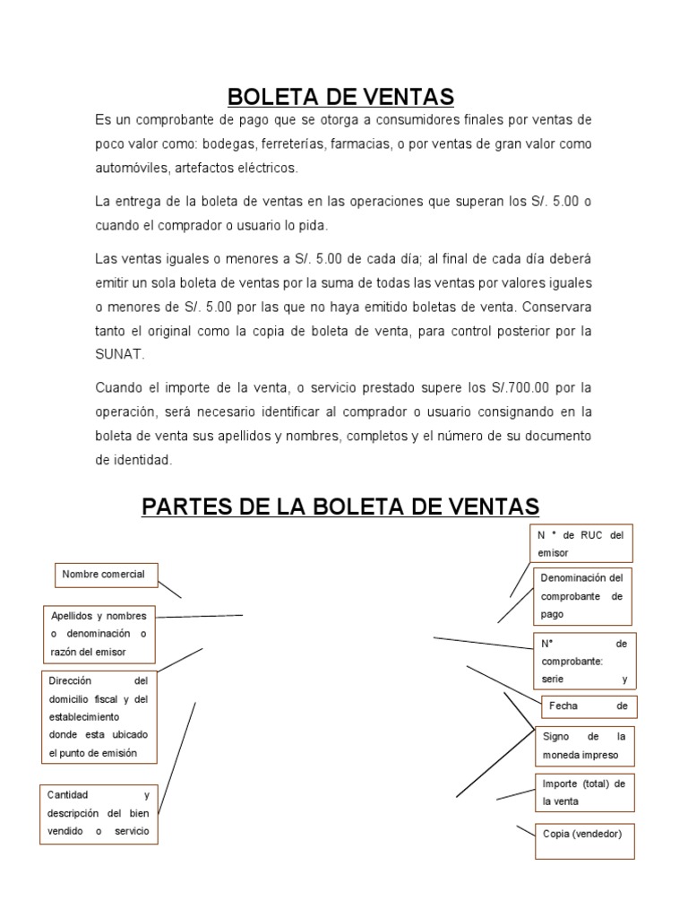 4.boleta de Ventas Partes | PDF