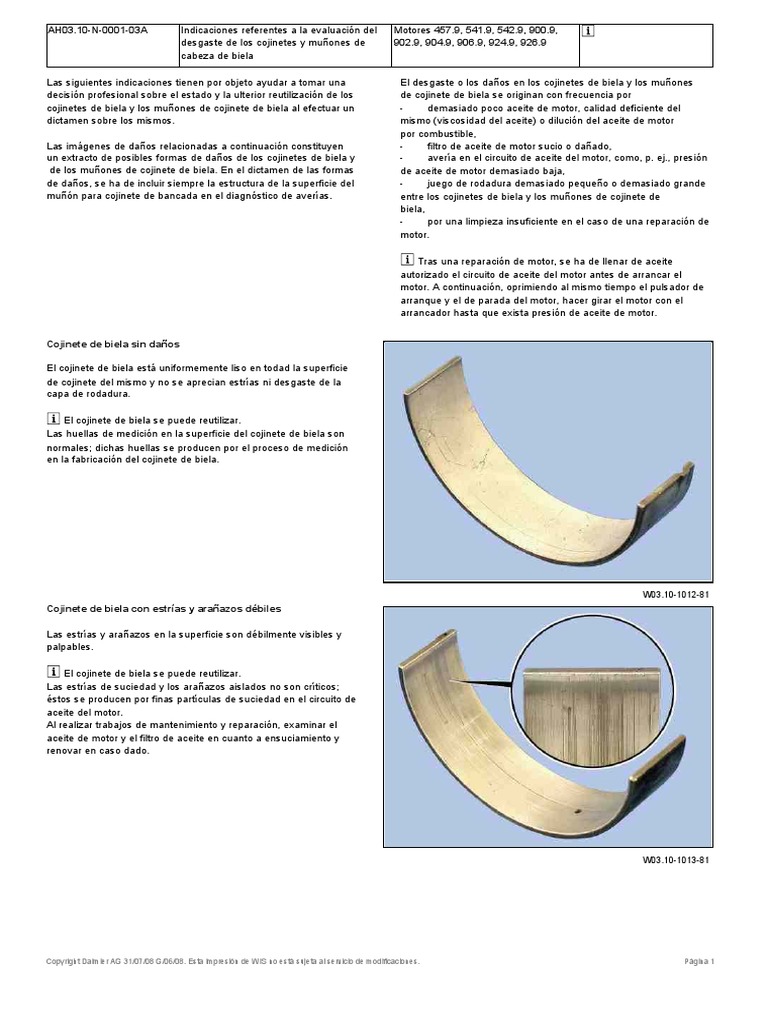 Desgaste de Metales | PDF | Aceite de motor | Rodamiento (Mecánico)