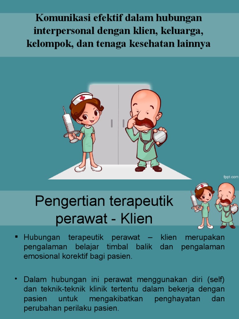 Konsep Komunikasi Efektif Dalam Membina Hubungan Interpersonal Dengan Klien, Keluarga, Kelompok ...