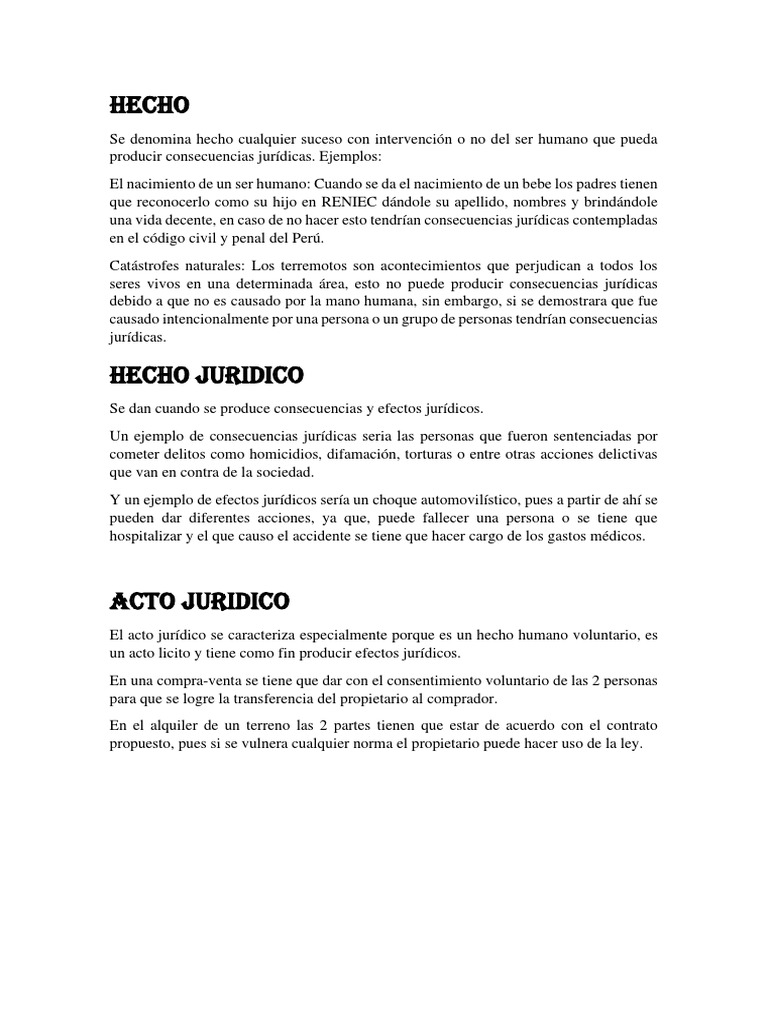 HECHO | PDF