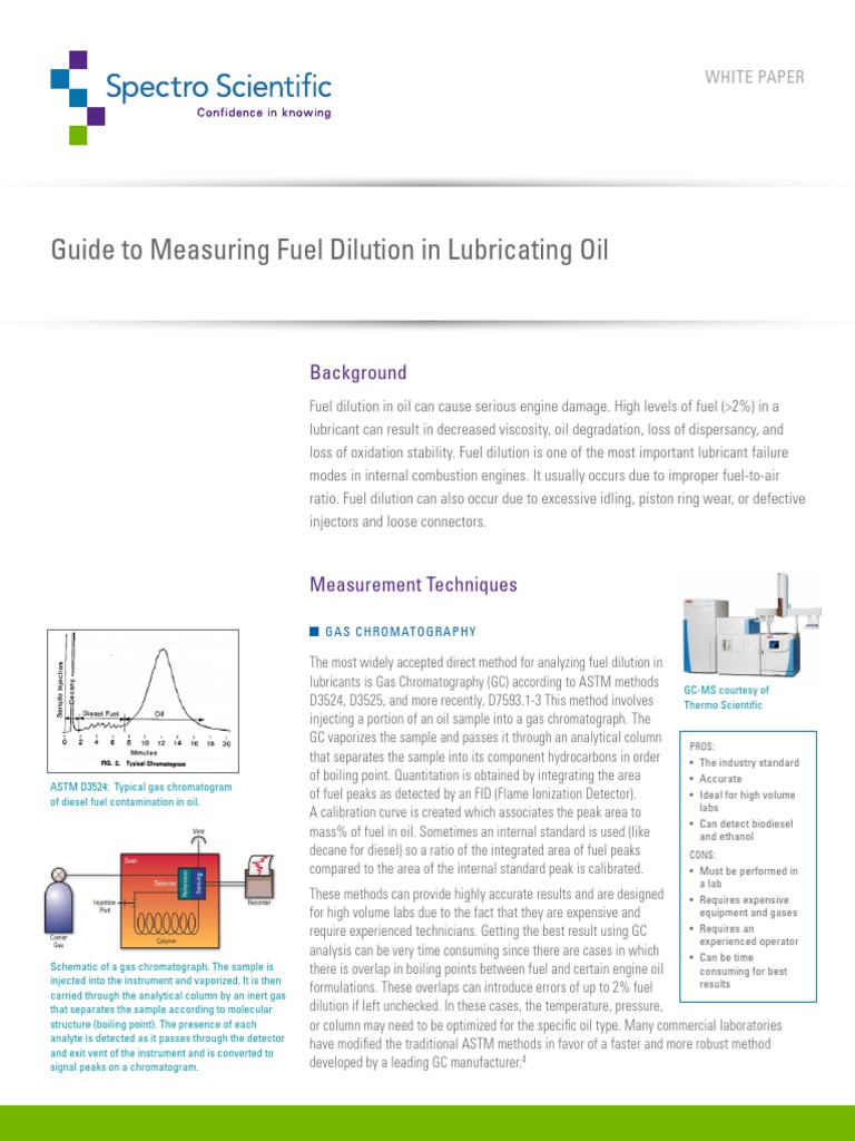 WP Measuring Fuel Dilution Final | PDF | Gas Chromatography | Physical ...