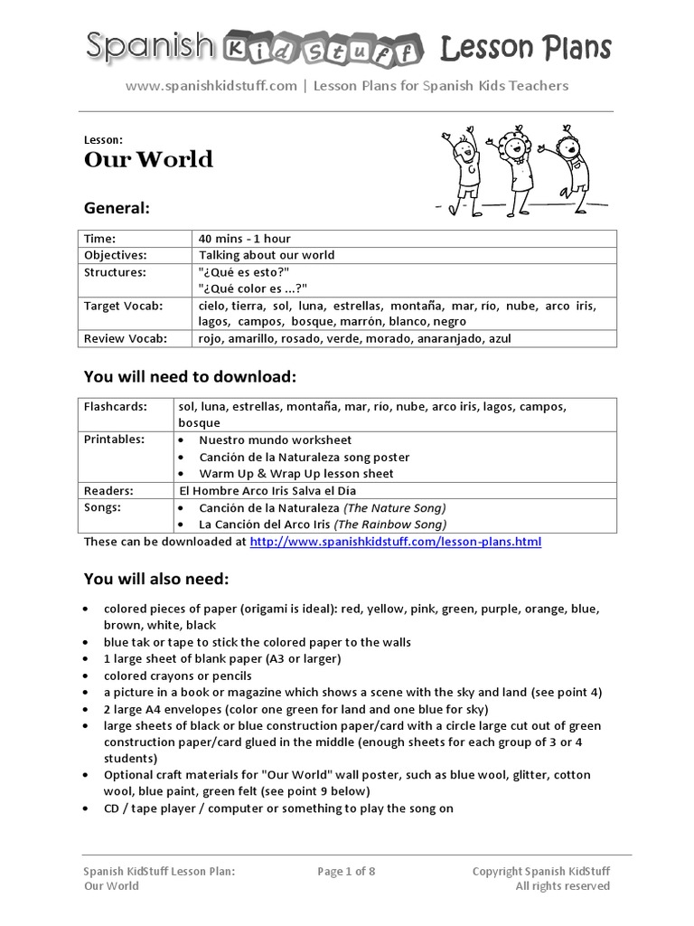 10 - Our-World-Lesson-Plan | PDF | Lesson Plan