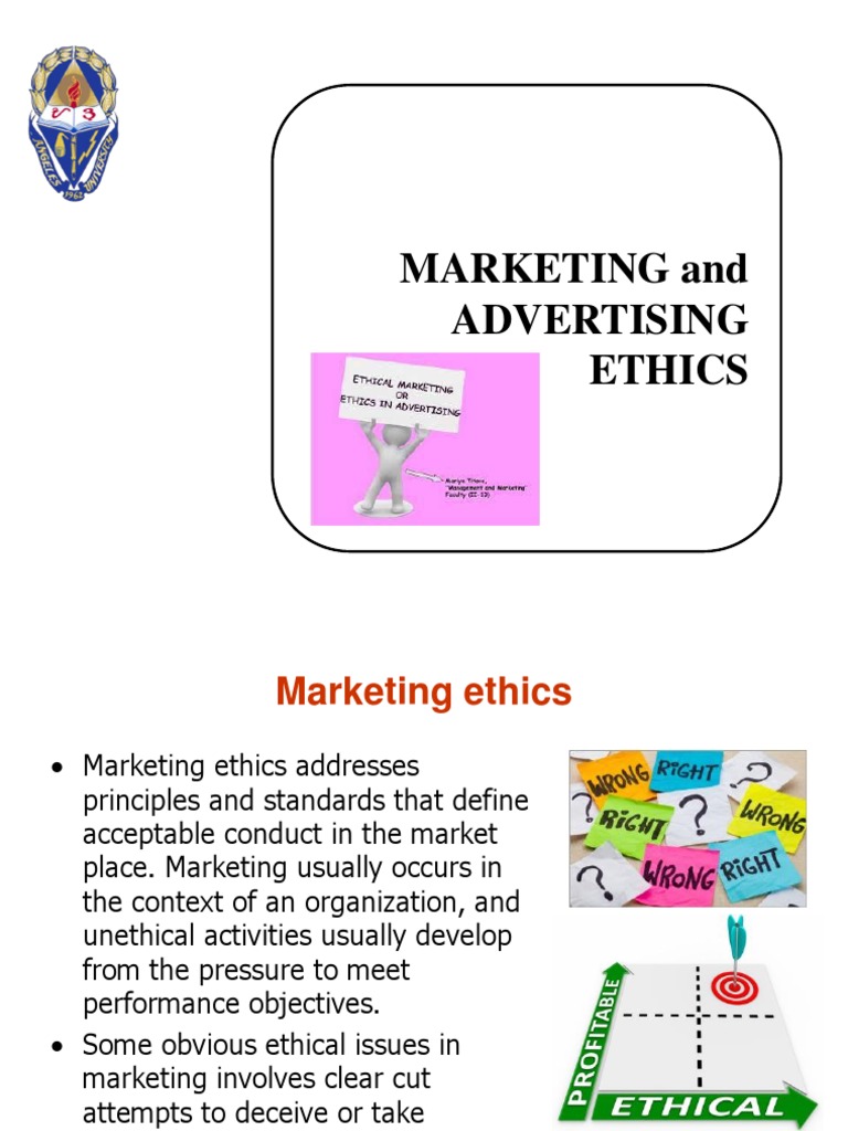 Ethical Principles in Marketing and Advertising | PDF | Marketing ...