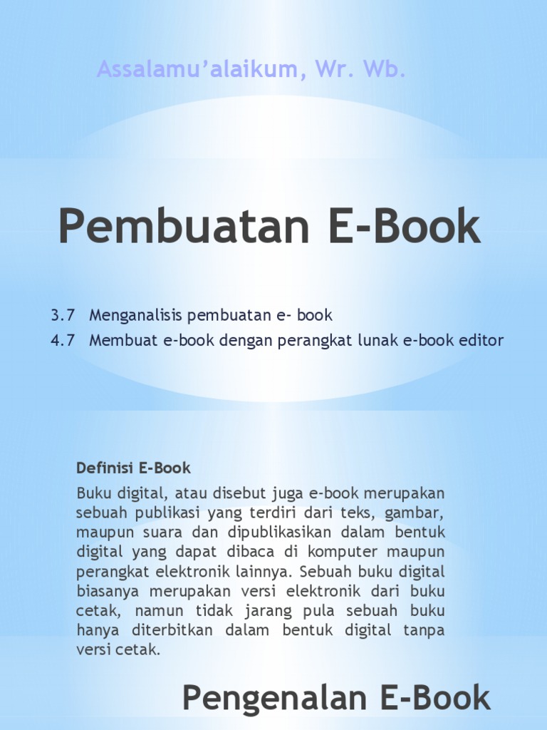 Panduan Lengkap Pembuatan E-Book | PDF