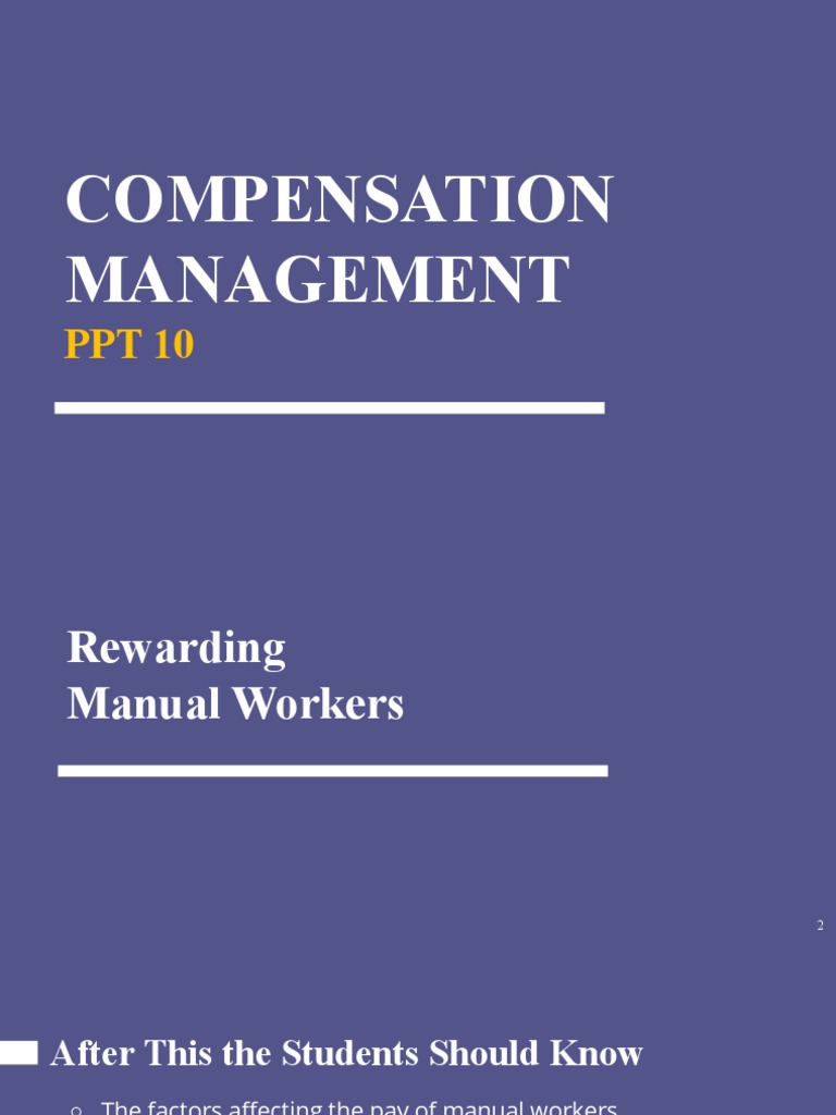 10 Manual Worker | PDF | Incentive | Piece Work