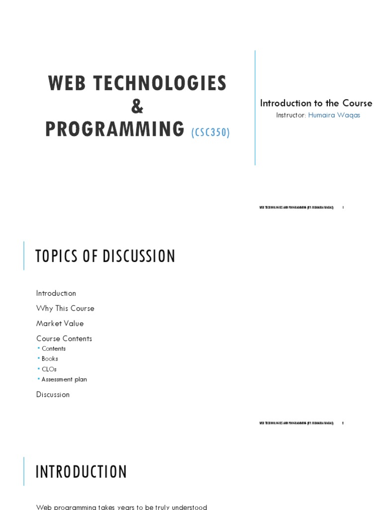 Full-Stack Web Programming Course | PDF | Web Application | World Wide Web
