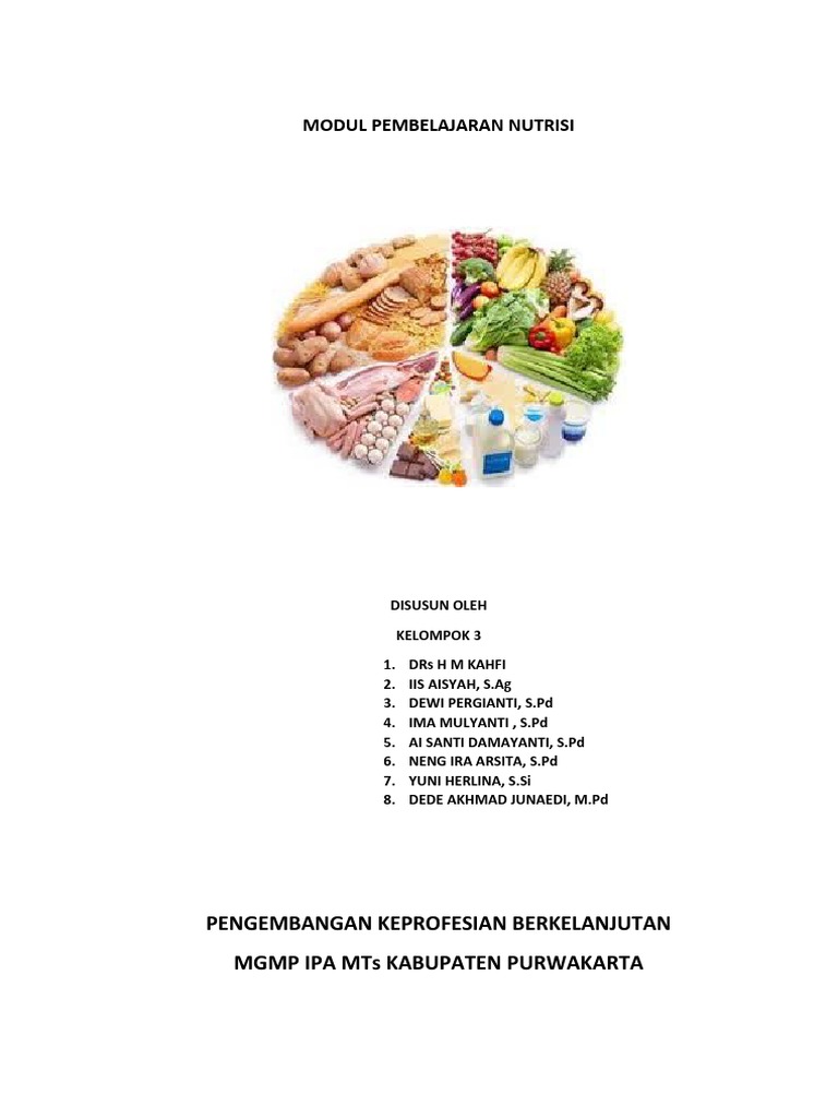 Modul Ajar Nutrisi Kelas 8 | PDF | Kesehatan Holistik