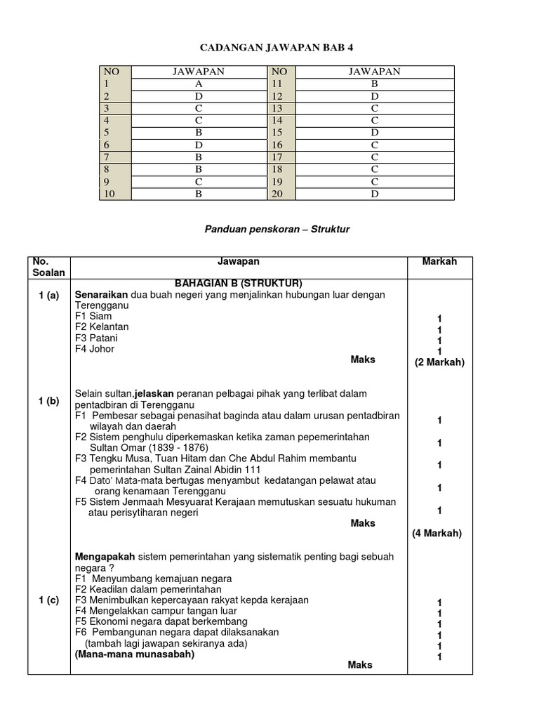 Modul Sej Ting 3 - Bab 4 | PDF