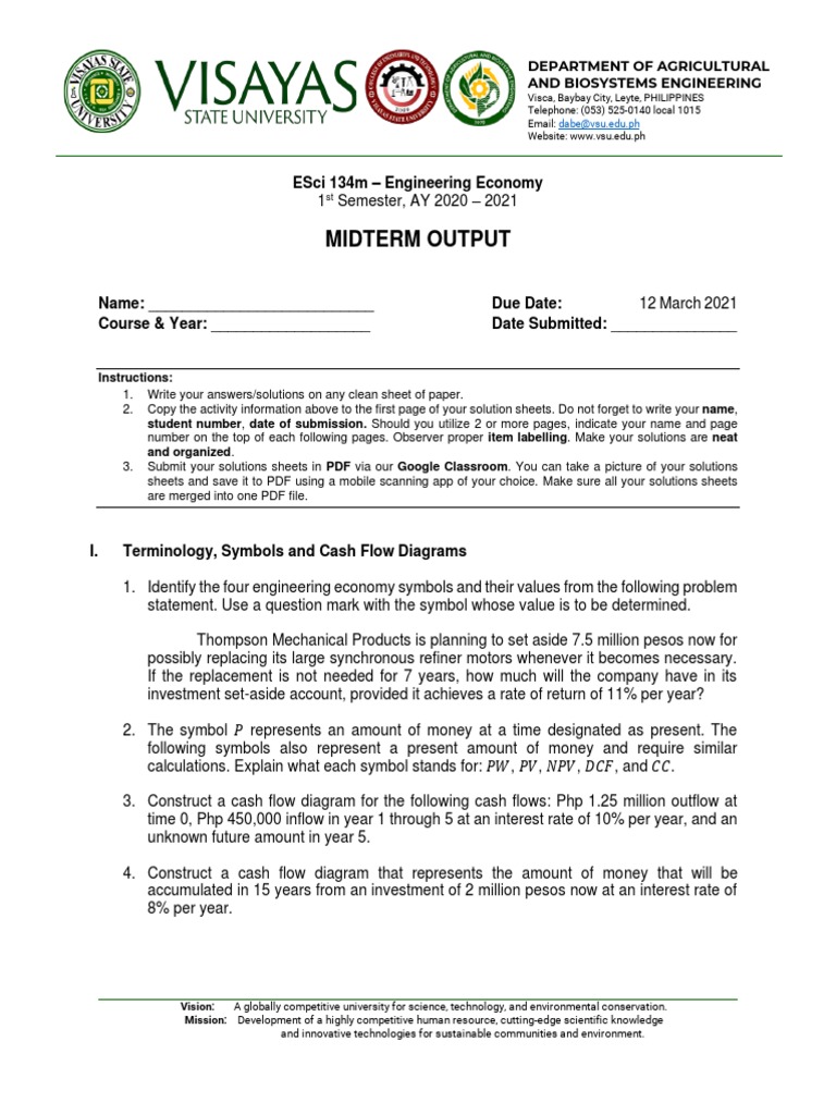 Rogie Collano - ESci 134m - Midterm Output | PDF | Interest | Interest ...