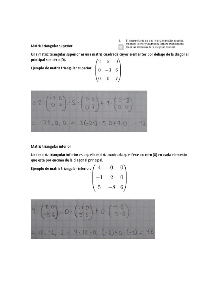 Matriz Triangular Superior | PDF