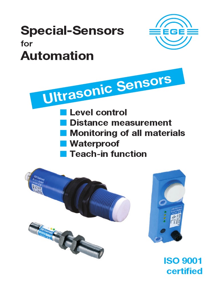 EGE Ultasonic Sensors | PDF | Ultrasound | Sensor