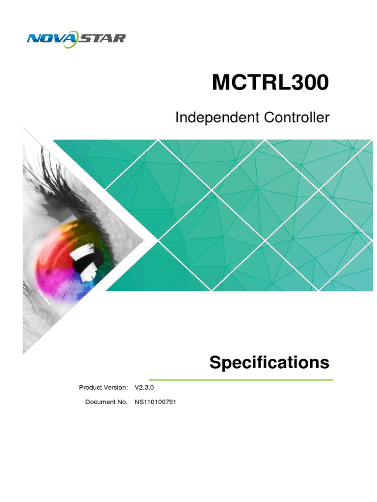 MCTRL300 Independent Controller Specifications V2.3 1 | PDF | Display ...