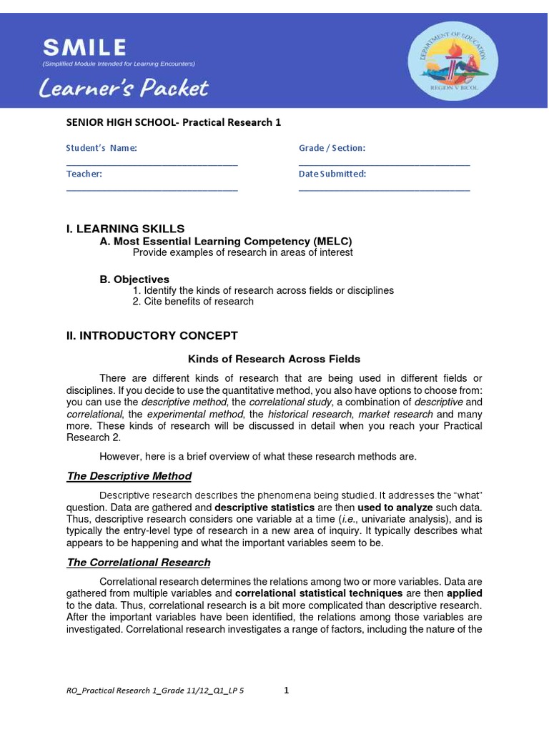 Overview of Research Methods | PDF | Dependent And Independent ...