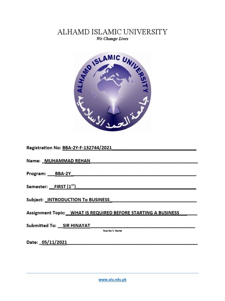 Alhamd Islamic University: We Change Lives | PDF | Citation | Communication