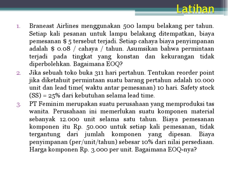 TP13. Inventori Model | PDF