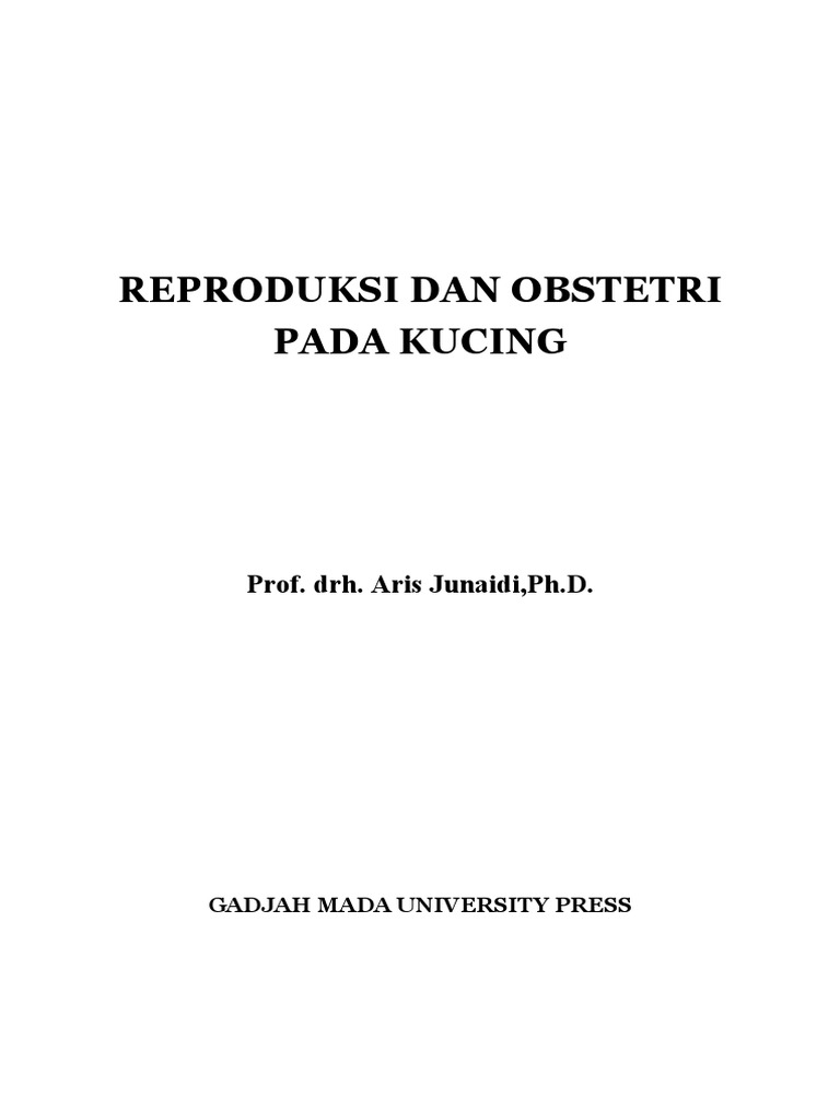 Reproduksi Dan Obstetri Pada Kucing | PDF | Kesehatan Holistik