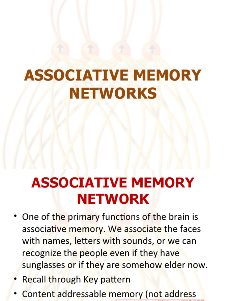 Associative Memory | PDF | Memory | Algorithms