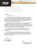 Solicitation Letter For The Trophy | PDF