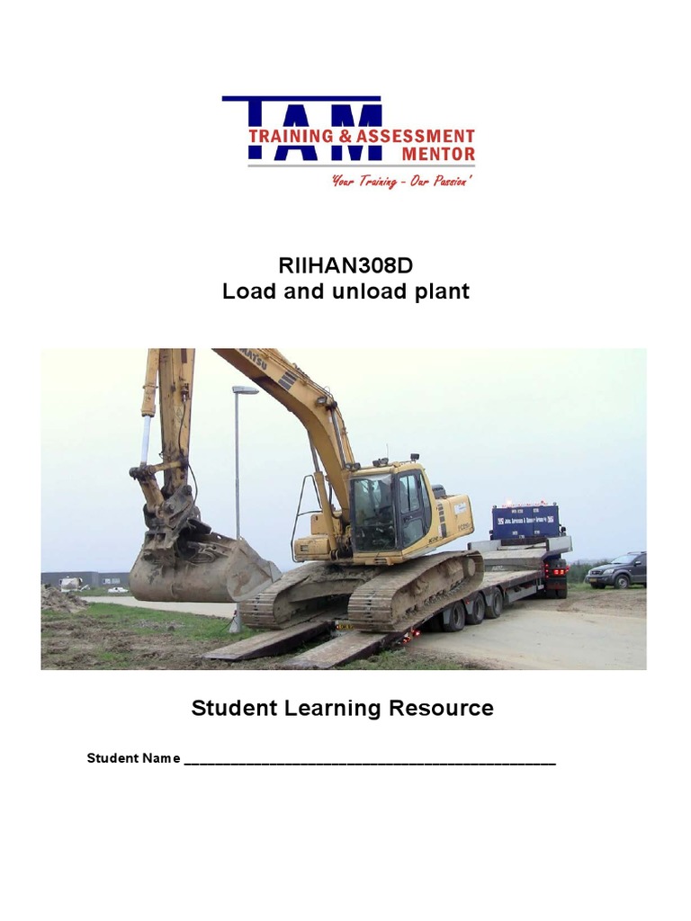 RIIHAN308D Load and Unload Plant LR V1 | PDF | Personal Protective ...