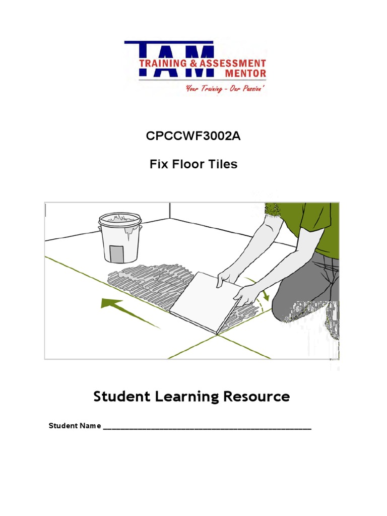 Cpccwf3002a Fix Floor Tiles LR | PDF | Personal Protective Equipment | Tile