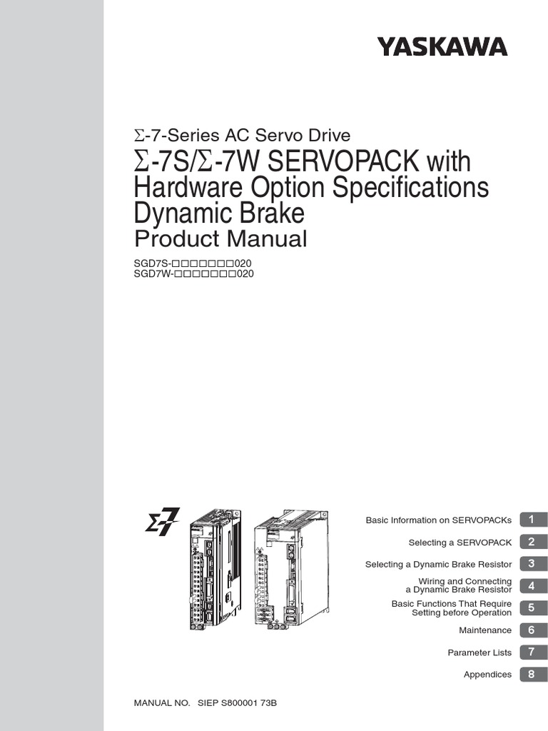 Sigma7 Hardware Option | PDF | Rotation Around A Fixed Axis | Electric ...