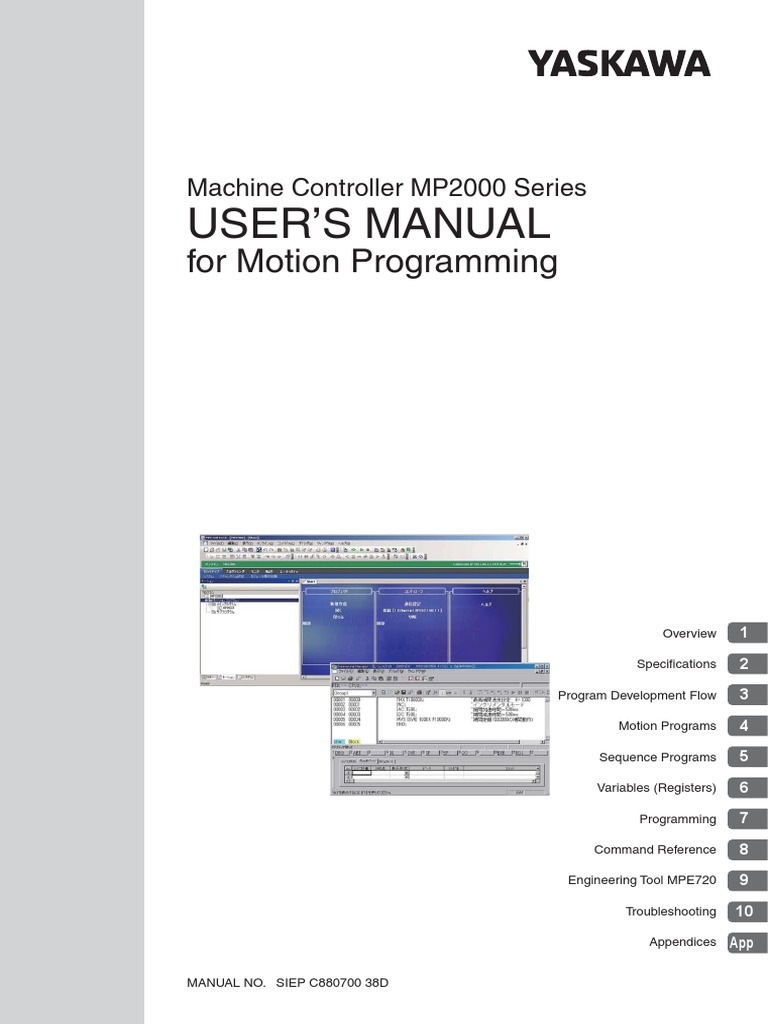 MP2000 Series Motion Programming User'Smanual | PDF | Trigonometric Functions | Safety