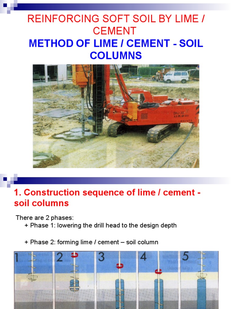 Deep Cement Mixing Method | PDF | Cement | Lime (Material)