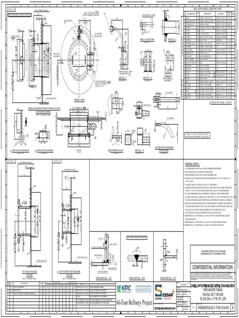 Fire Water Tank Specifications T1001.002 | PDF | Manufactured Goods ...