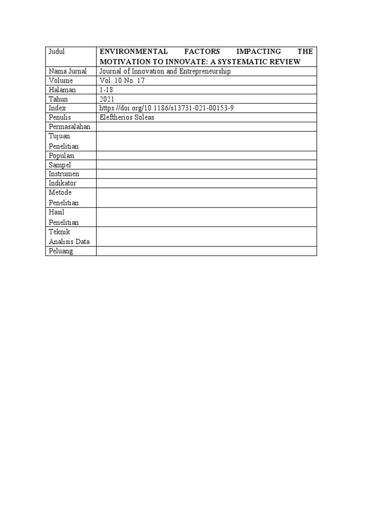 Tabel Analisis Jurnal Pdf 5968