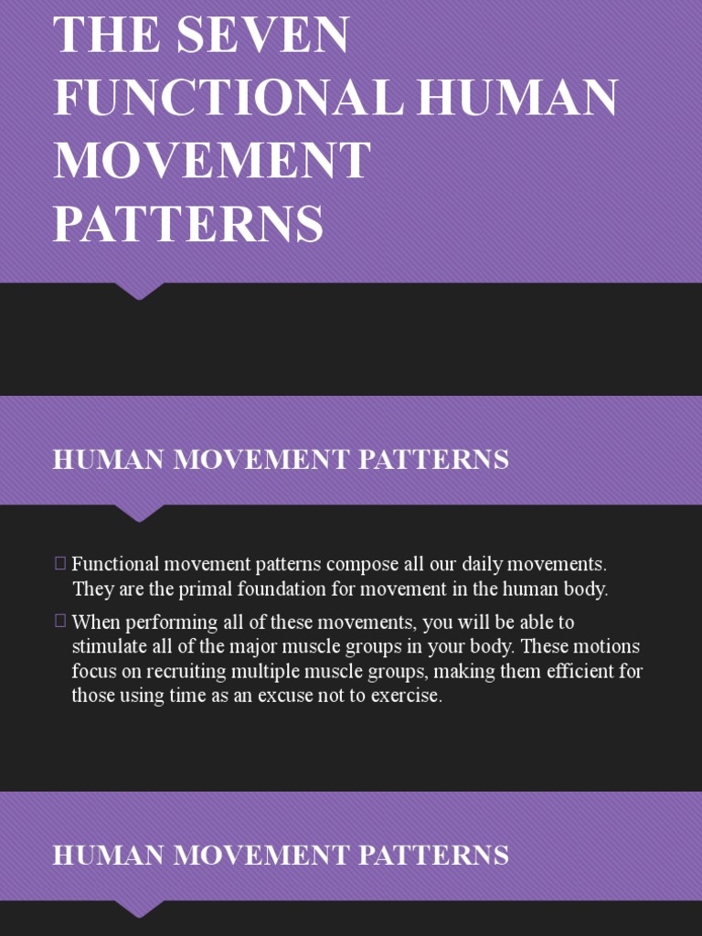 The Seven Functional Human Movement Patterns | PDF | Human Anatomy ...