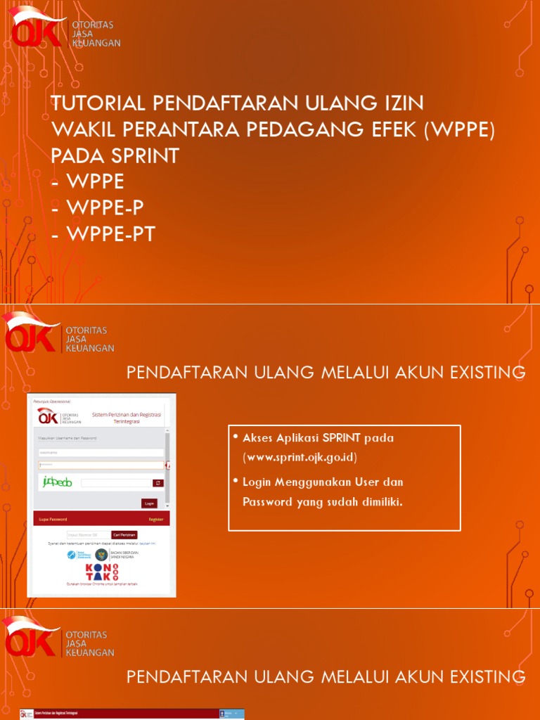 Pendaftaran Ulang Izin WPPE - Juknis Logo Fin1 | PDF