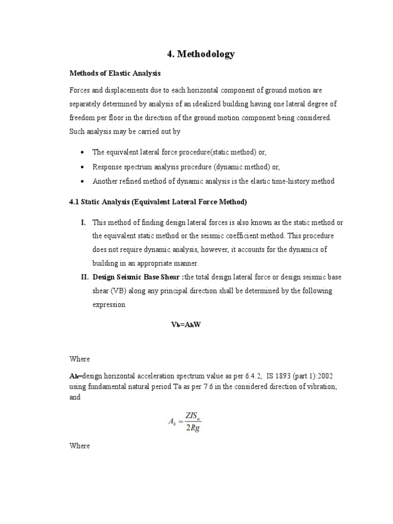 Methodology | PDF | Force | Solid Mechanics