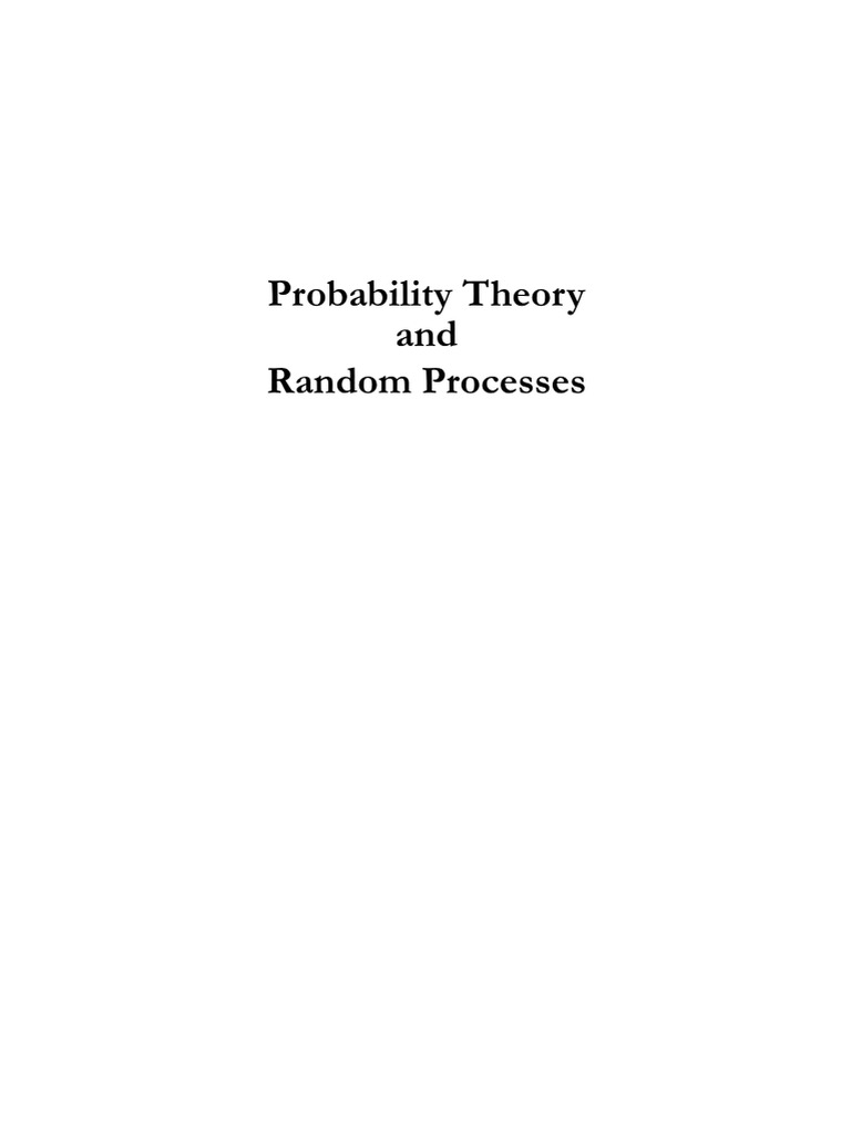 RAMESH BABU - Probability Theory and Random Processes-MC GRAW HILL ...