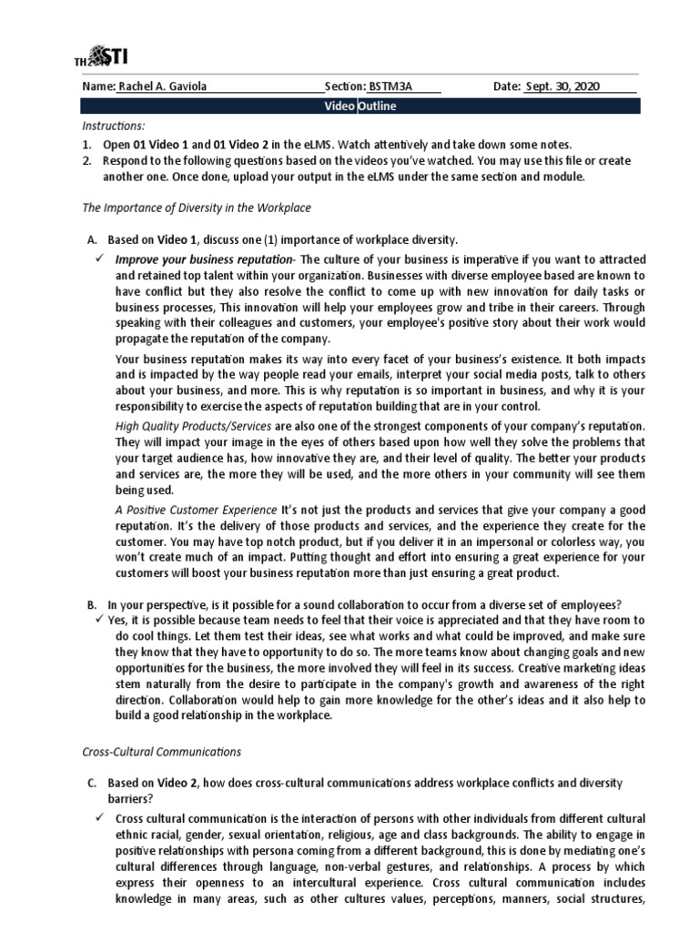 02 Activity 1 - ARG Multicultural | PDF | Communication | Cross ...