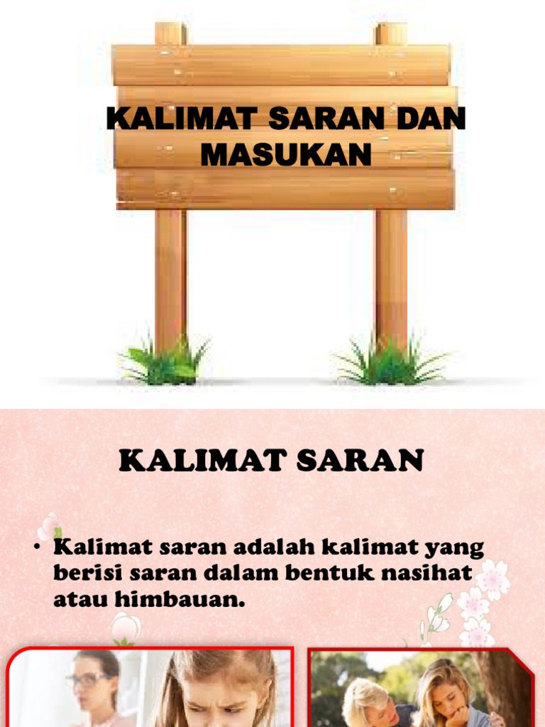 Kalimat Saran Dan Masukan | PDF