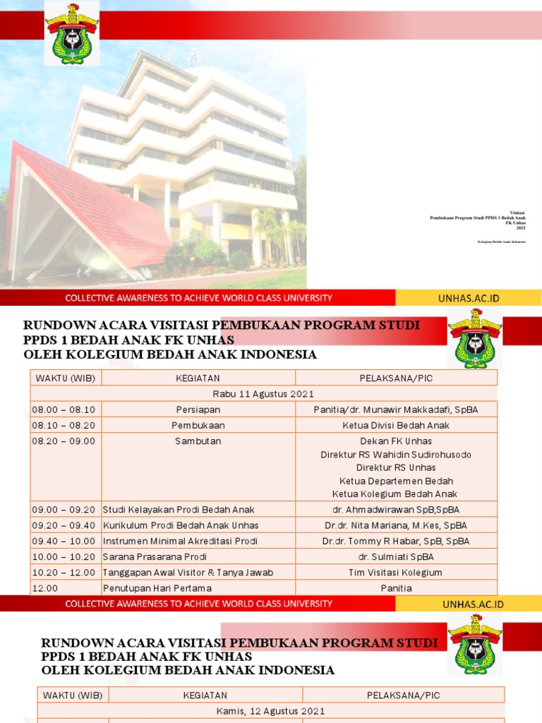 Pembukaan Prodi PPDS Bedah Anak Unhas | PDF