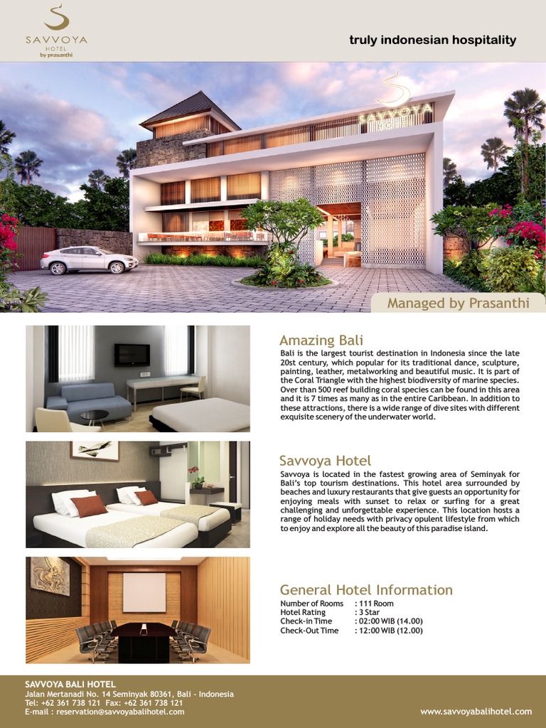 Fact Sheet | PDF | Bali | Hotel
