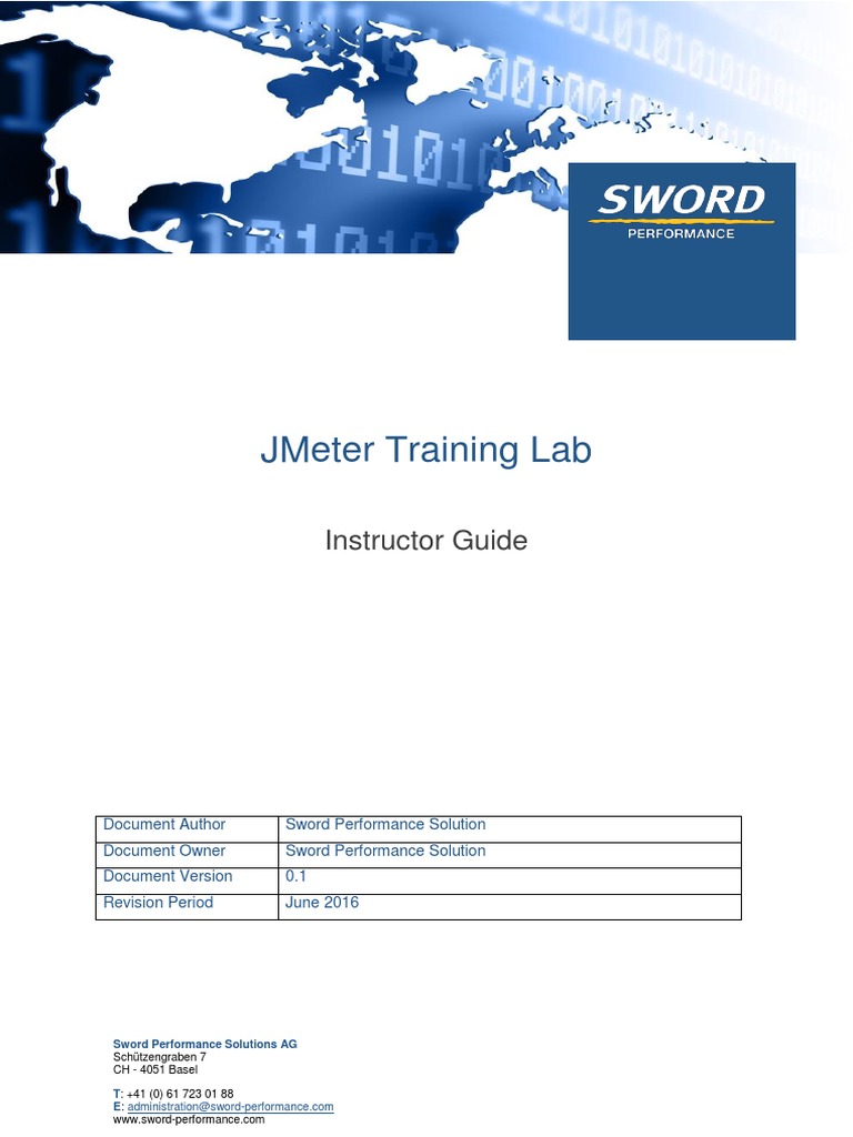 JMeter Training Lab - Intructor Guide | PDF | Database Index | Databases