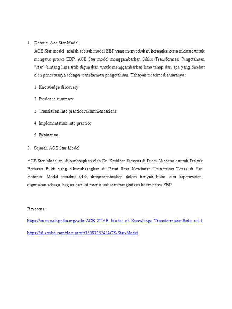 Ace Star Model | PDF