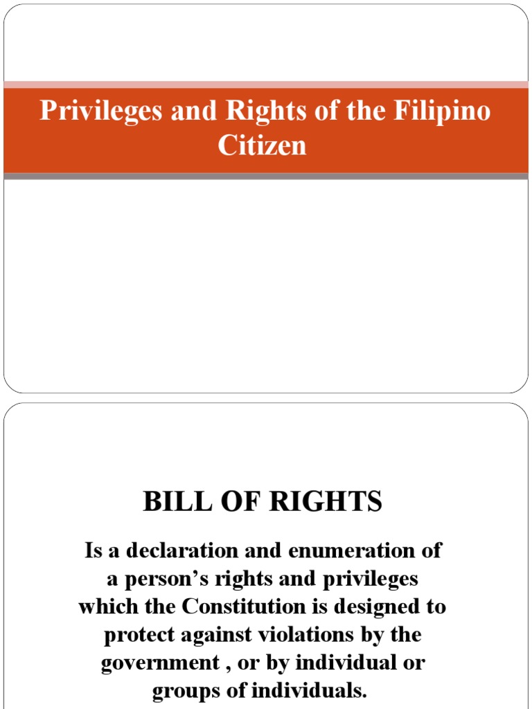 3 Privileges Rights of The Fil People | PDF | Search Warrant | Bail