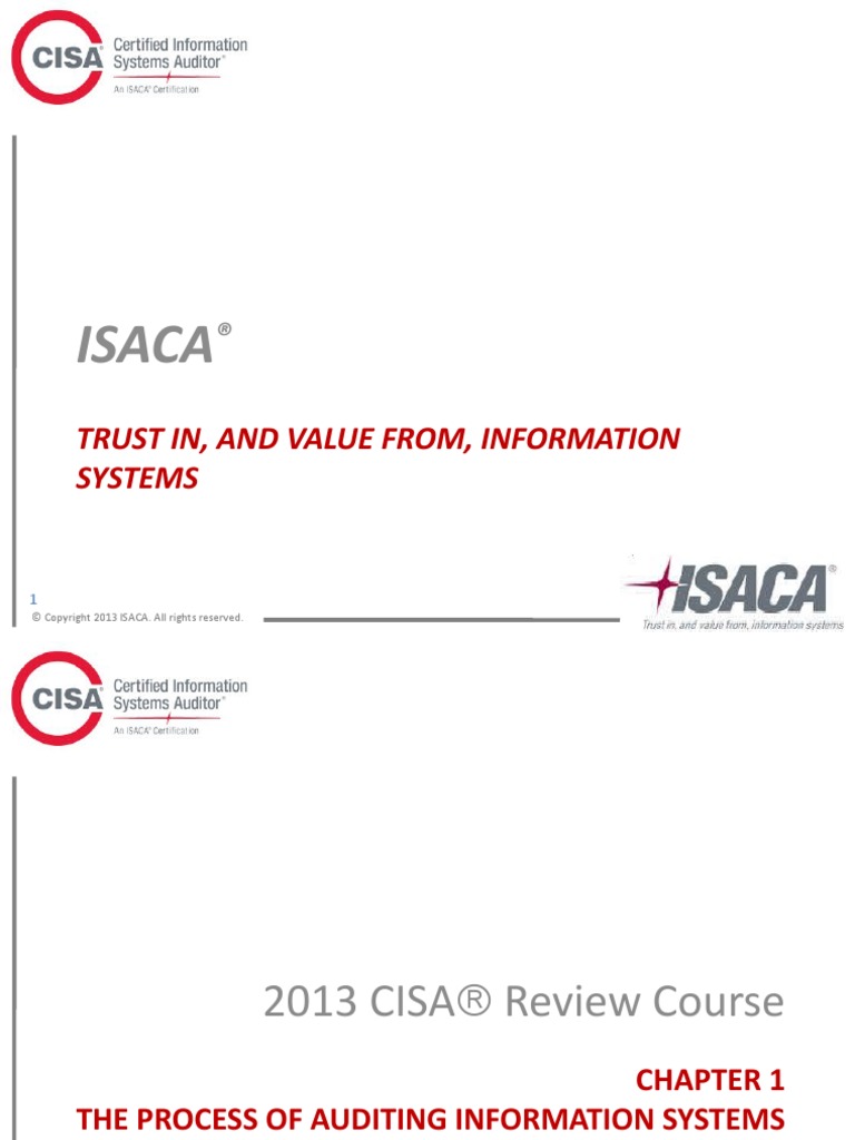 Cisa CH 1 | PDF | Audit | Internal Control